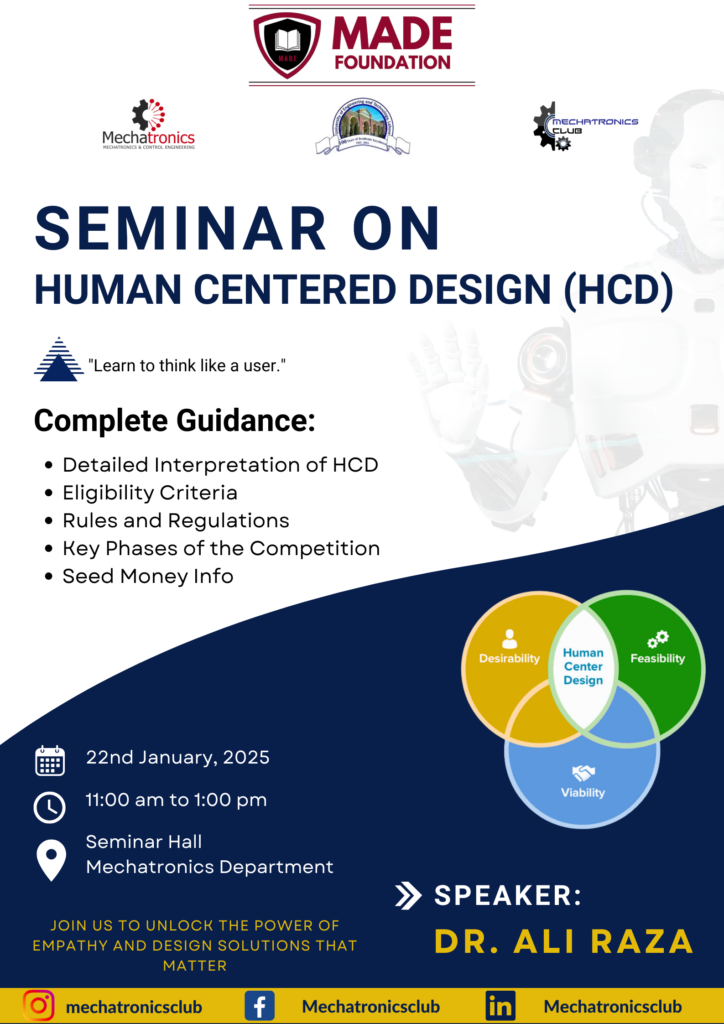 Human Centered Design Competition 3.0 (Sponsored by the MADE Foundation ...